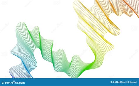 Abstract Backdrop With Wave Gradient Lines Stock Vector Illustration Of Light Design 259248346
