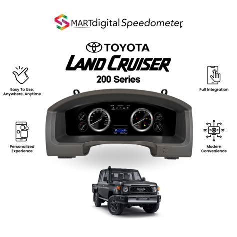 Toyota Land Cruiser 200 Digital Speedometer Express Bakkie Covers