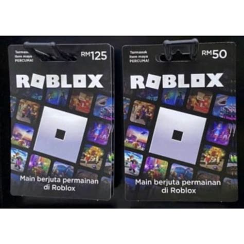 Ready Stock🇲🇾 Roblox Reload Card Roblox T Card Rm50 Rm125 Robux