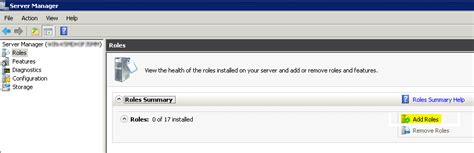 Add Web Server IIS Roles