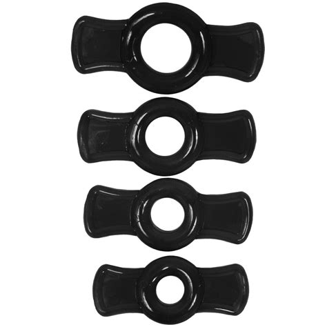 Titanmen Cock Ring Set Black Sex Toy Hotmovies