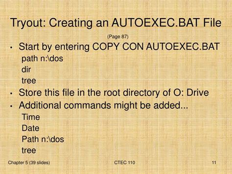 Ppt Chapter 5 Using Batch Files Powerpoint Presentation Free
