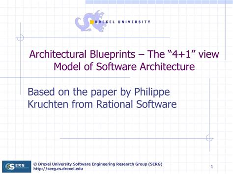 Ppt Architectural Blueprints The 41” View Model Of Software Architecture Powerpoint