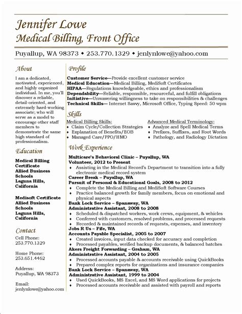 Medical Coding Resume Samples