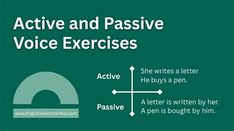 Active And Passive Voice Exercises