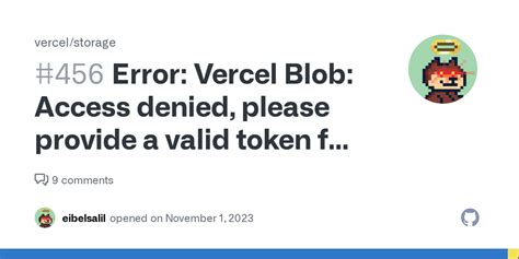 Error Vercel Blob Access Denied Please Provide A Valid Token For