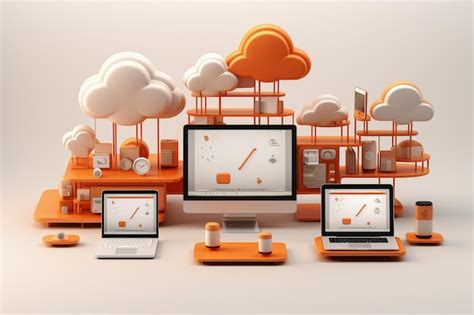 Premium Ai Image Iot 3d Cloud Computing Hosting Technology With