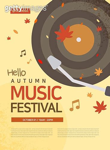 일러스트 벡터 일러스트 이벤트페이지 가을 축제 엔터테인먼트 음악 이미지 Jv12086018 게티이미지뱅크