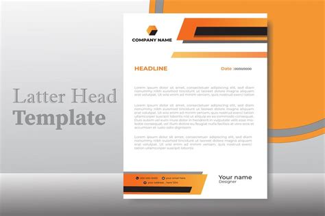 Premium Vector Latter Head Design Business Latter Head Latter Head