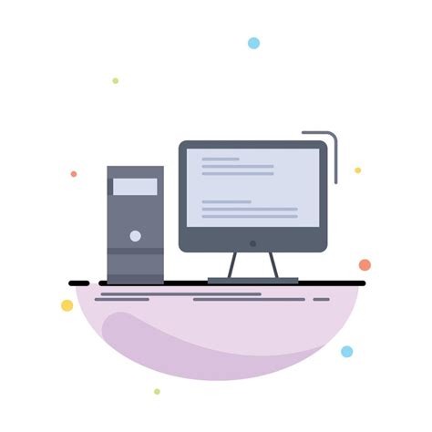 Computer Desktop Gaming Pc Personal Flat Color Icon Vector 13129845