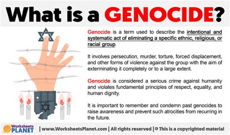 What Is A Genocide Definition Of Genocide