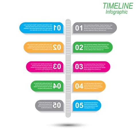 Timeline To Display Your Data With Infographic Elements Stock Vector Illustration Of Graphics