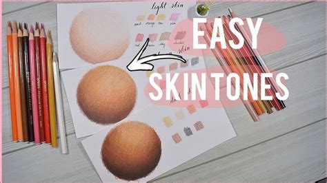 How To Draw With Cheap Color Pencils Realistic Skin How To Shade Skin Tone With Colored