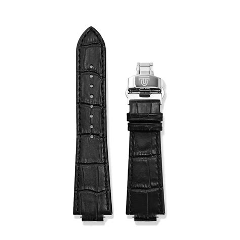 Black Leather Strap Thewristlab