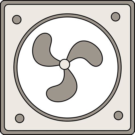 Illustration Of Cpu Fan Icon In Gray And White Color Vector Art At Vecteezy