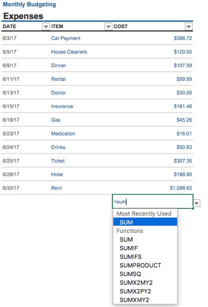 How To Total Items In Excel