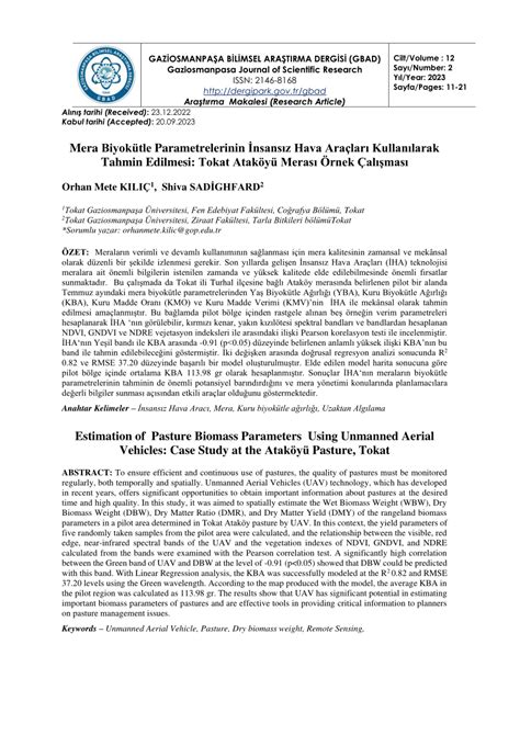 Pdf Estimation Of Pasture Biomass Parameters Using Unmanned Aerial
