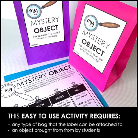 Mystery Bag Object Guessing Game Asking And Answering Wh Questions