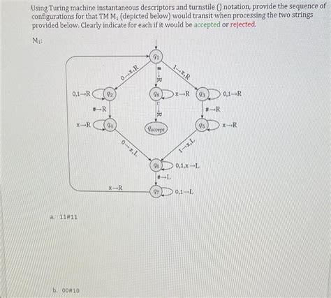 Solved Design A Turing Machine For The Language Of Strings