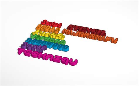 3d Design Fonts Tinkercad