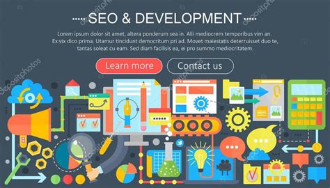 SEO y desarrollo concepto de dise o infograf as plantilla de dise o ...