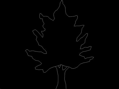 Tree In Elevation Silhouette In AutoCAD CAD KB Bibliocad
