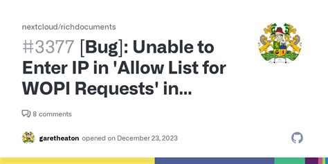 Bug Unable To Enter Ip In Allow List For Wopi Requests In