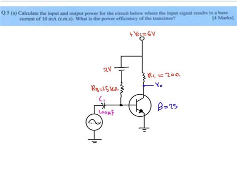 Solved Q A Calculate The Input And Output Power For The Chegg Com