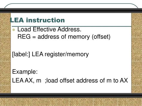 ppt review of assembly language powerpoint presentation free