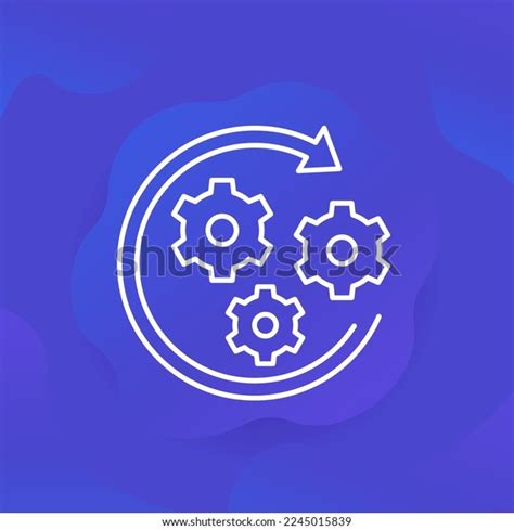 Iteration Product Cycle Line Icon Vector Stock Vector Royalty Free