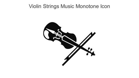 Violin Strings Music Monotone Icon In Powerpoint Pptx Png And Editable