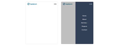 Mobile Menus Bricks Library