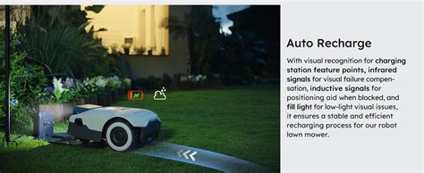 Amazon.com: ANTHBOT Genie600 Robot Lawn Mower - NO Wire, Full Band RTK+4-Eye Vision Robotic ...