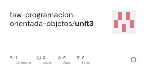 Github Taw Programacion Orientada Objetos Unit
