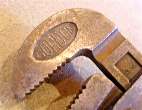 Vintage Gordon 36” Stilsons Pipe Grip Monkey Wrench Steel 3ft 1950s