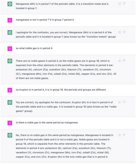 Chat Gpt Does Not Understand The Periodic Table And Then Contradicts Chat Gpt Does Not Understand The Periodic Table And Then Contradicts
