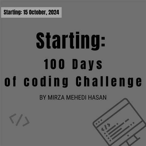 Mirza Mehedi Hasan On Linkedin 100daysofcode Codingchallenge