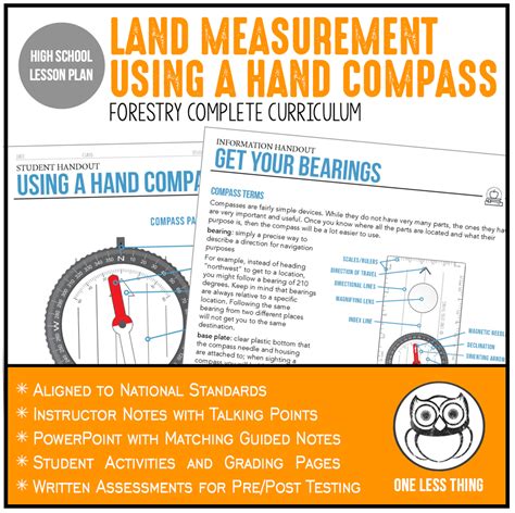 Ccfor111 Land Measurement With A Compass Forestry Complete Curriculu One Less Thing