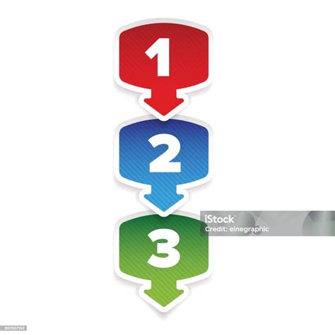 step one two three progress bar stock illustration download image now