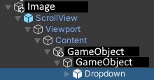 Dropdown ScrollView Scrollbar Handle Is Showing Off Of The Scrollbar Unity Engine Unity
