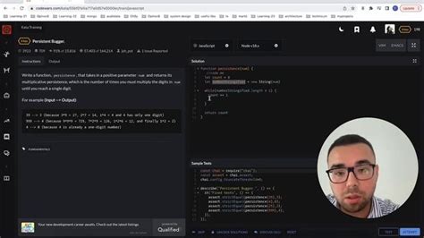 javascript решение задачи с codewars persistent bugger смотреть