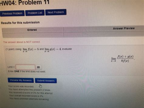 Solved Hw04 Problem 11 Previous Problem Problem List Next