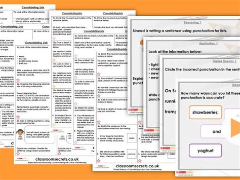 Grammar Year 6 Consolidating Lists Summer Block 2 Step 7 Teaching