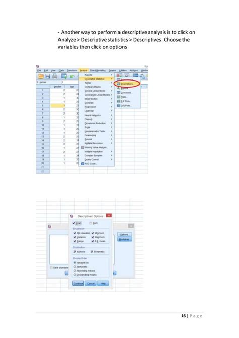 Descriptive Statistics Spss Docx Science