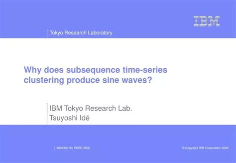 Ppt Why Does Subsequence Time Series Clustering Produce Sine Waves