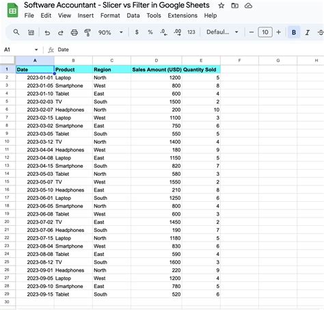 Slicer Vs Filter In Google Sheets