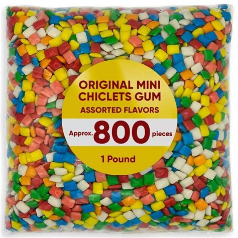 Original Mini Chiclets Gum For Bubble Machine 1 Pound Candy Approx 800