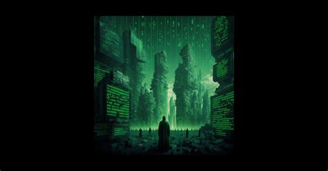 The Matrix City Coded The Matrix City Sticker Teepublic