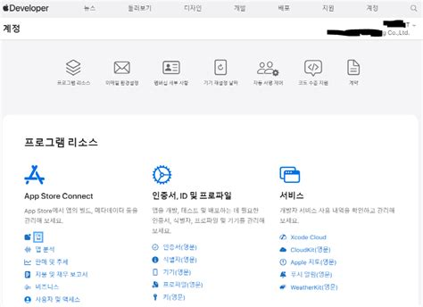 Apple Developer 애플 개발자 계정 만들기 법인 계정
