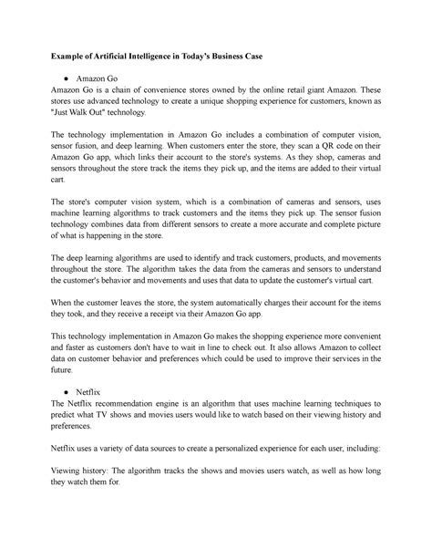 Assignment Of Digital Society Ecosystem Week 4 Example Of Artificial